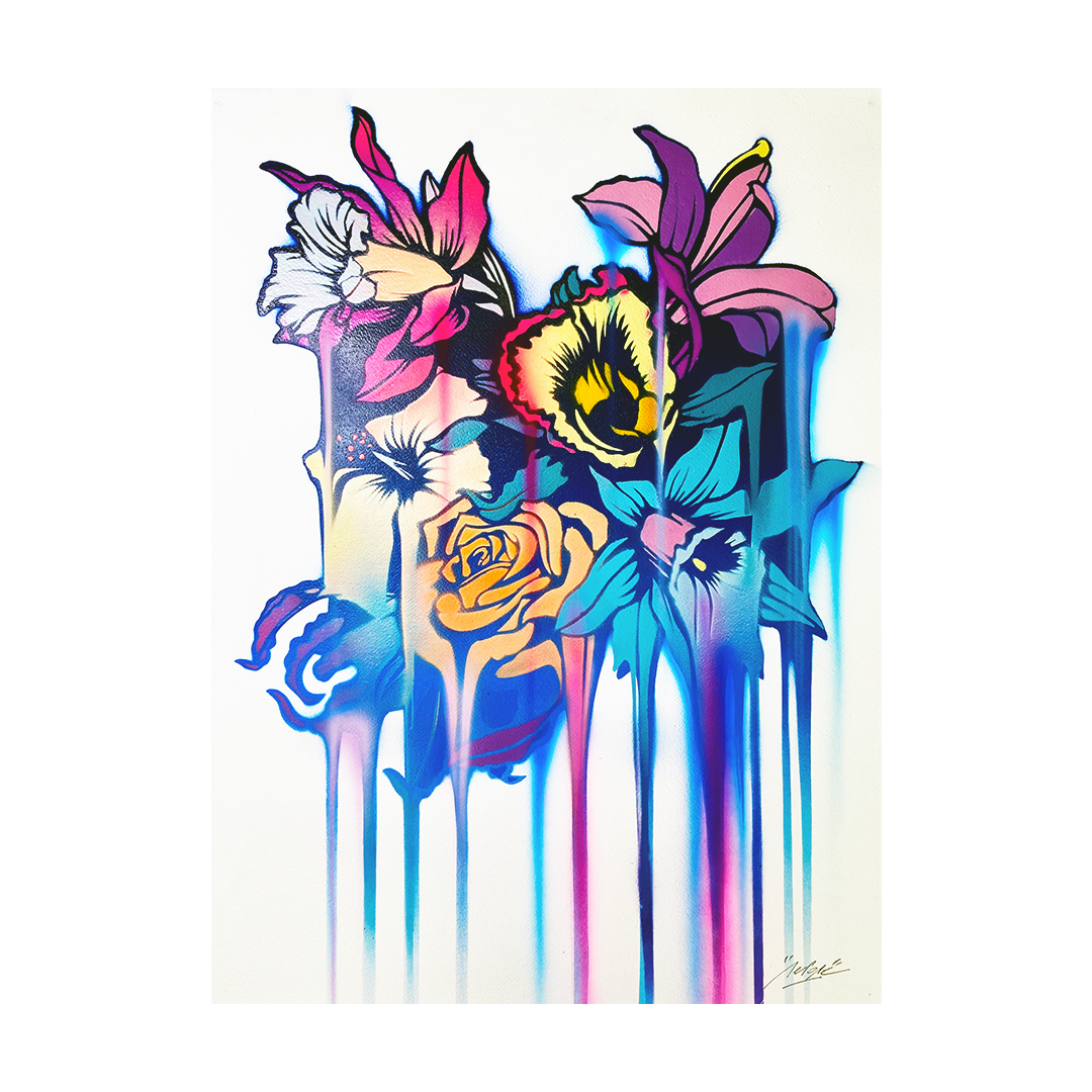 Nerone - Dripping (White) II - Original On Paper | Original | Urban Art ...