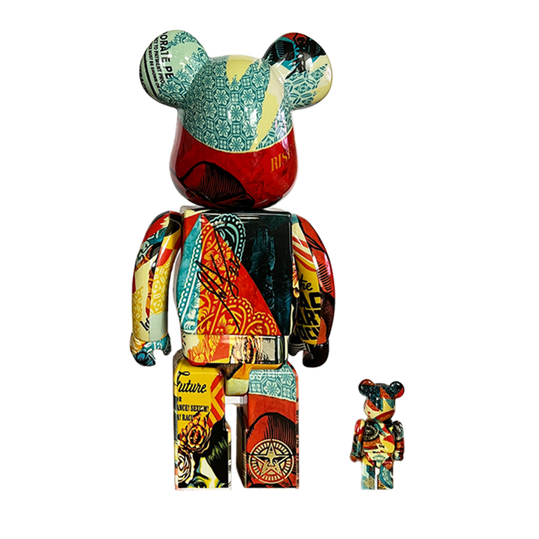 BE@RBRICK - Shepard Fairey (Obey) Signed 400% Set | Luxury Collectible ...