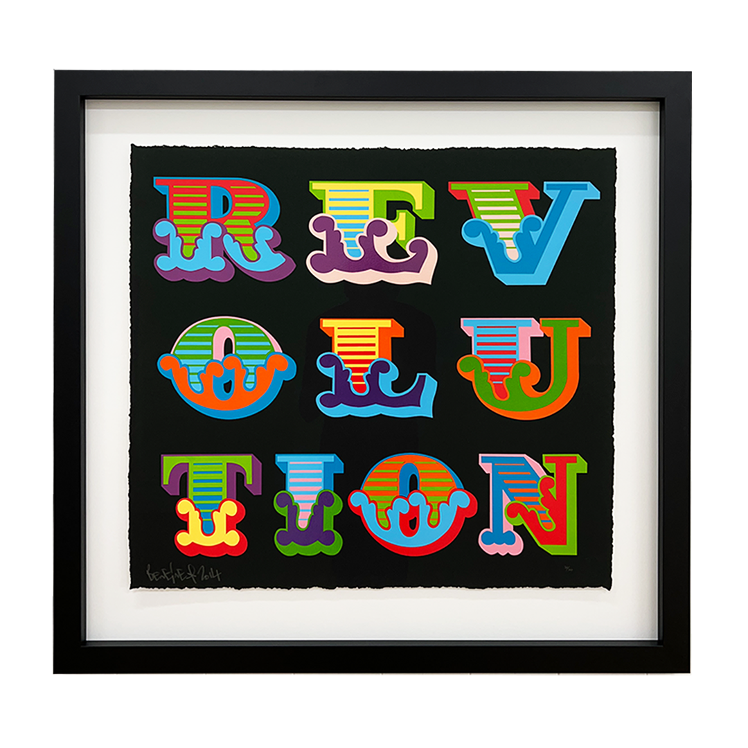 Ben Eine Revolution | Limited Edition Print | Urban Art NZ | Limn Gallery