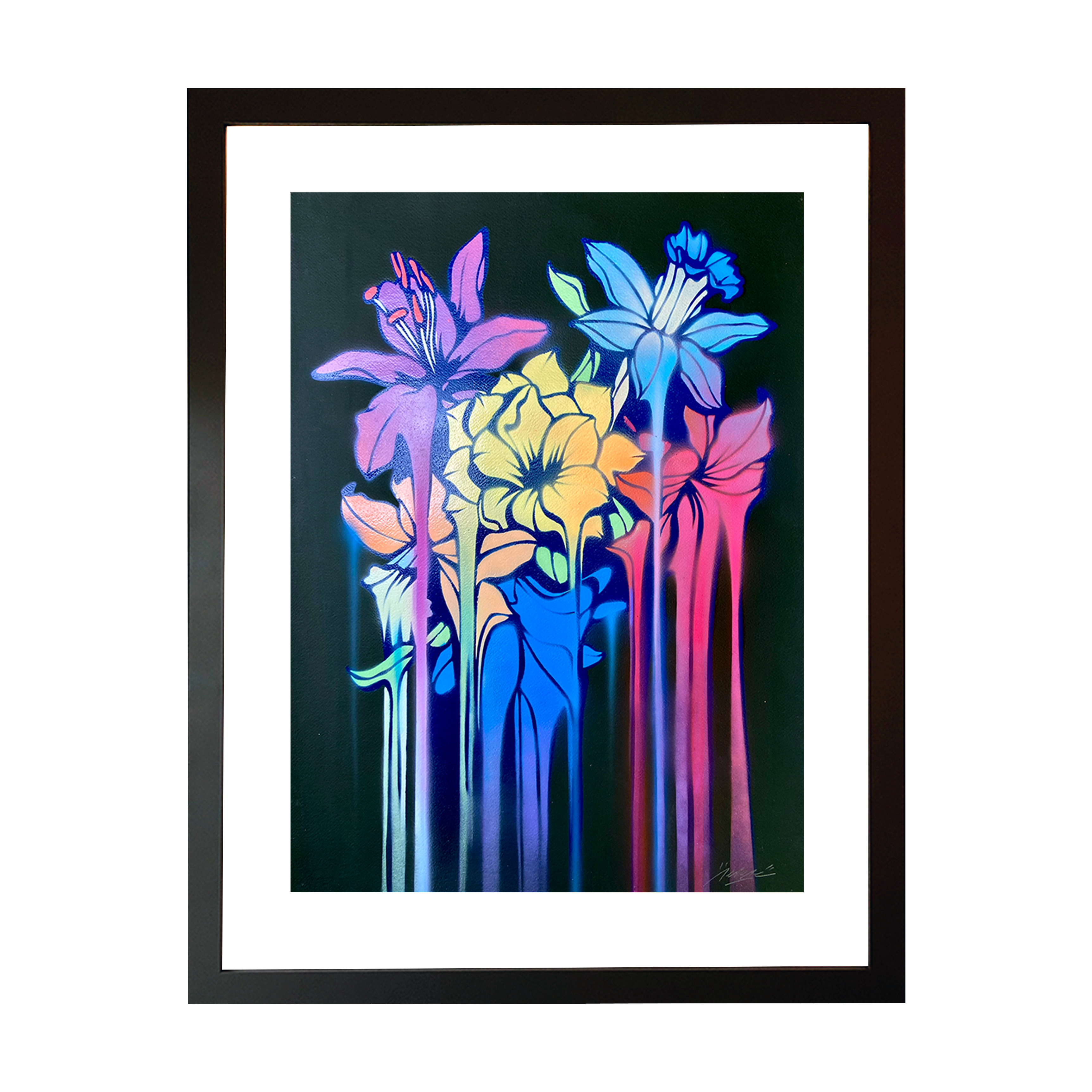 Nerone - Dripping (Black) I - Original On Paper | Original | Urban Art ...