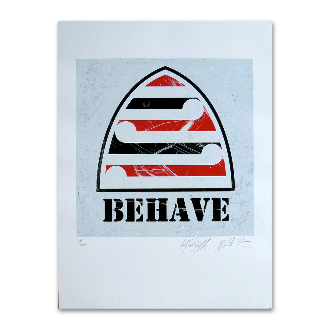 Weston Frizzell - BEHAVE White – Limn Gallery